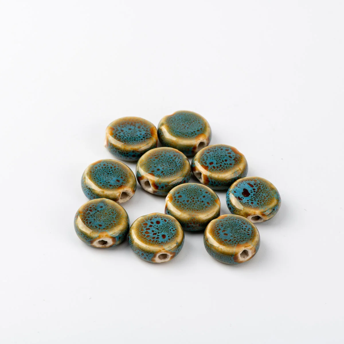 15-20pcs-Round-Shape-China-Ceramic-beads-handmade-flower-China-Ceramics ...