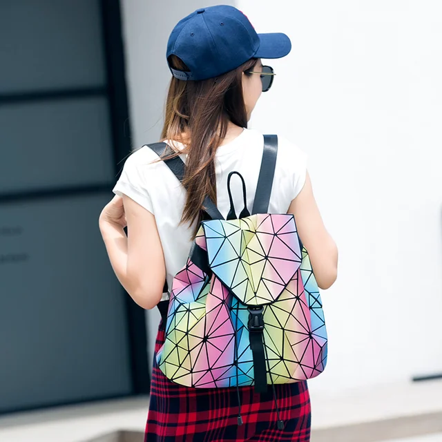 Rainbow Geometric Pattern Backpack - Queerks™