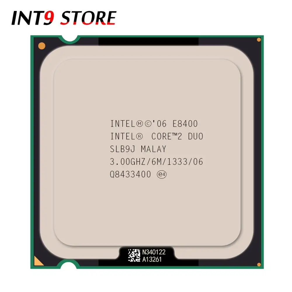 Original Intel CPU Core 2 Duo E8400 Processor 3.00GHz 6M 1333MHz Dual ...