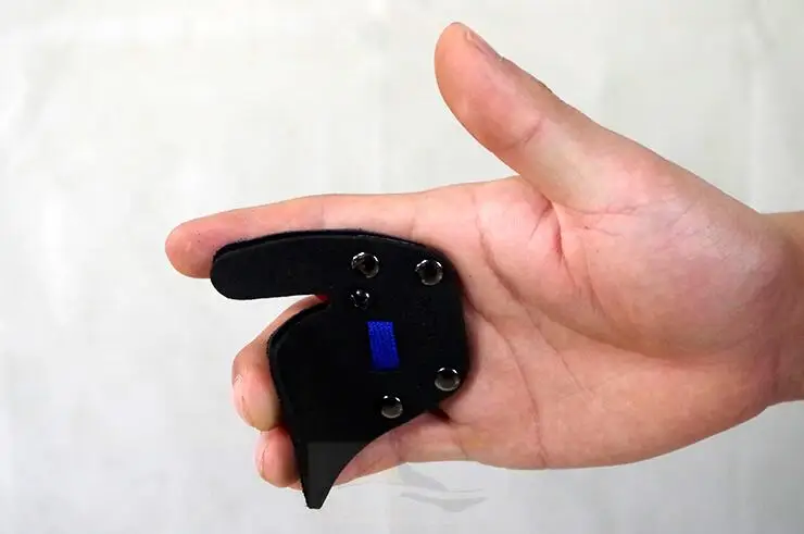 New Cowhide Black Double Layers Finger Guard High Quality For Recurve ...