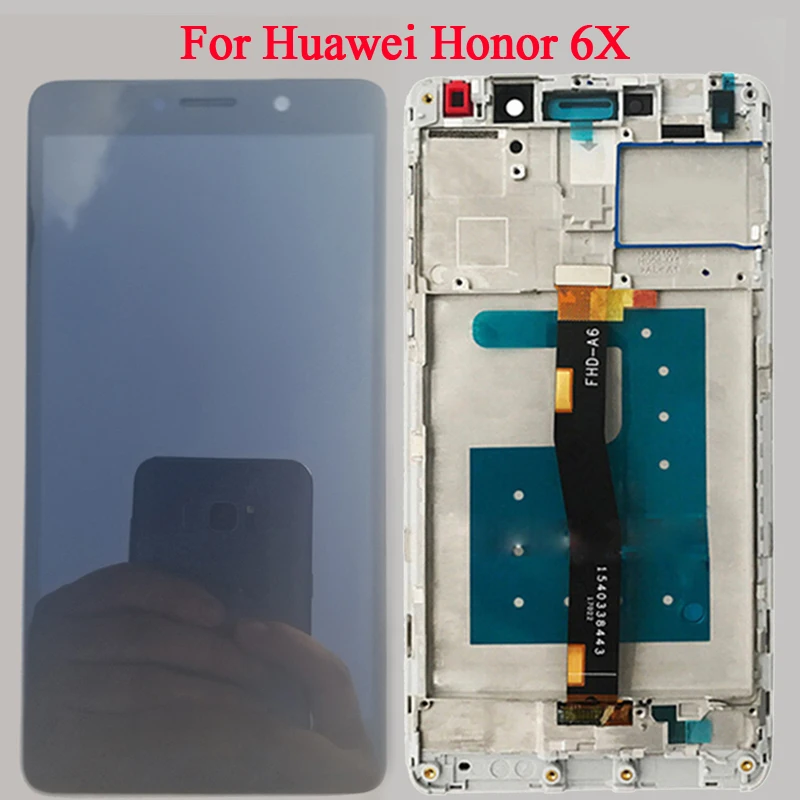 Para Huawei Honor 6X LCD GR5 2017 pantalla táctil digitalizador montaje ...