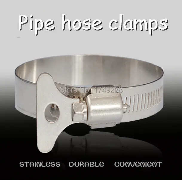 Stainless Steel Hose Clamp Homebrew Pipe Clamp Fit 16mm O.D ~ 25mm O.D ...