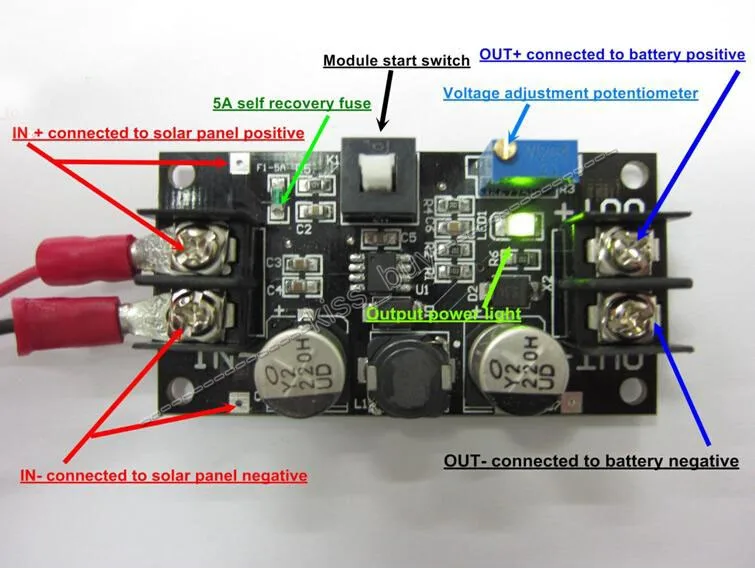 DC 6V 12V Battery Charger Module Solar Panel Controller Charging Module ...