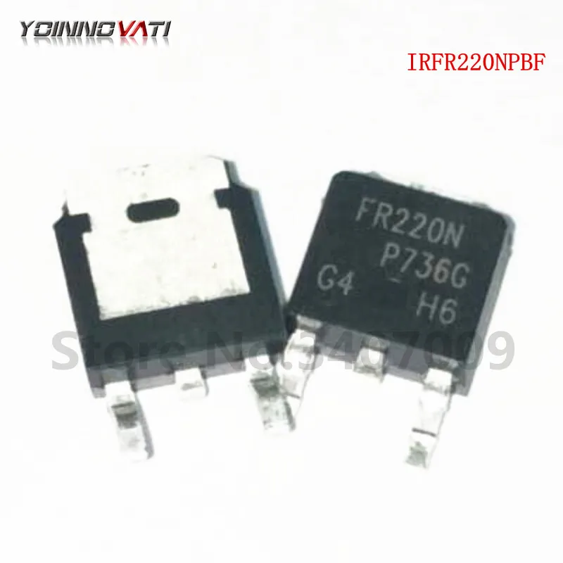 10PCS-IRFR220NPBF-IRFR220N-TO-252-IRFR220-FR220N-MOSFET-200V-1-N-CH ...