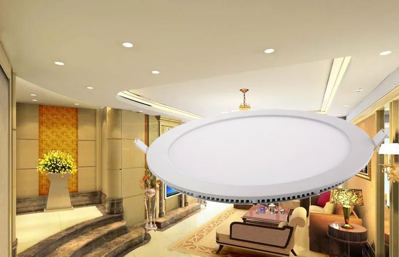 2021 Dimmable Round Led Panel Light SMD 2835 3W 9W 12W 15W 18W 21W 25W ...