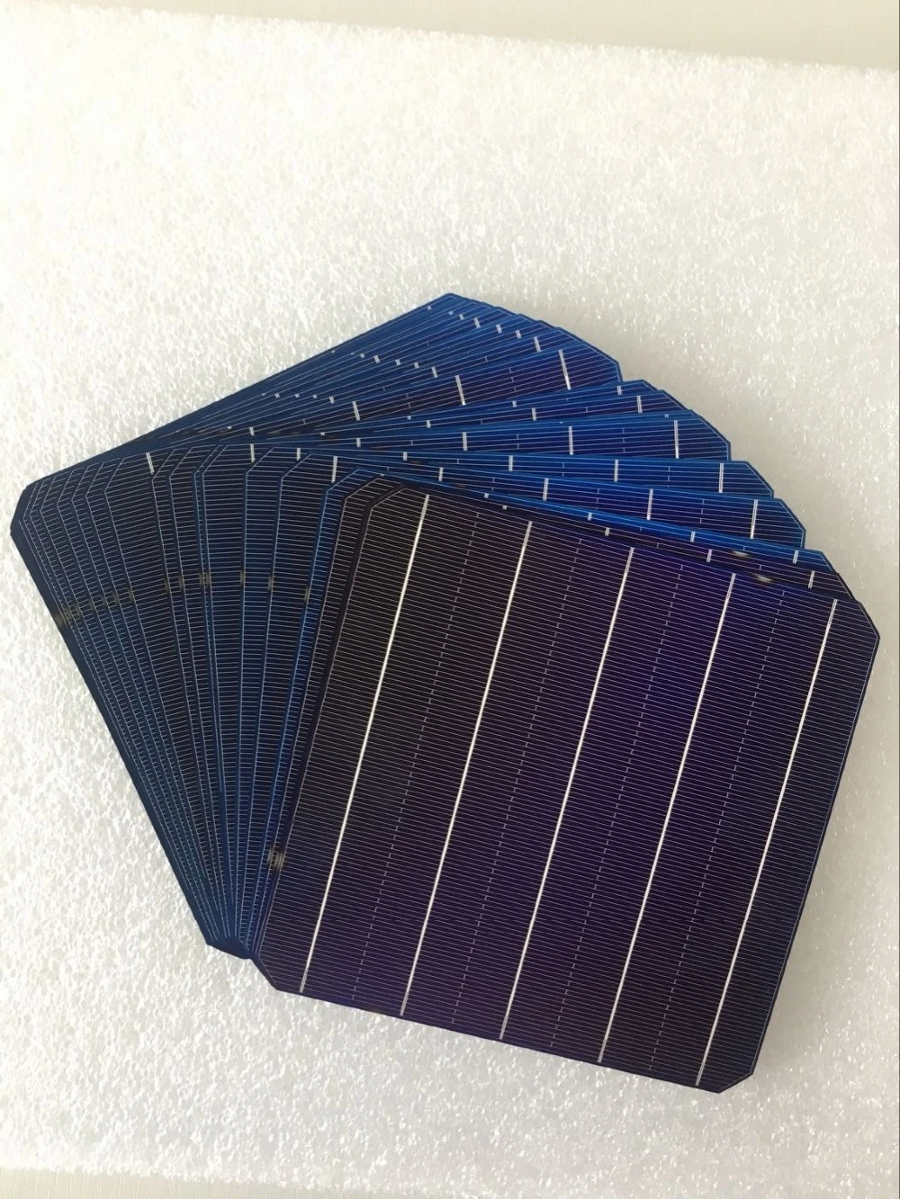 10Pcs 5W 156.75 * 156.75MM Photovoltaic Mono Solar Panel Cell 6x6 Grade ...