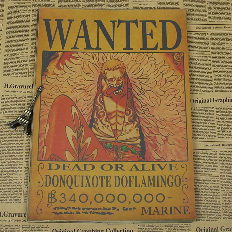 One Piece Wanted Poster | Free Worldwide Shipping | No 1 Fan Shop