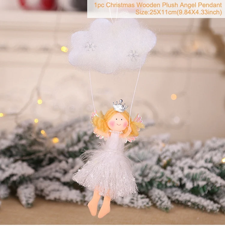 Рождественские украшения, Рождественский ангел, эльф, белые ...