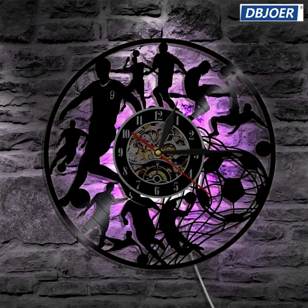 Play Soccer Football Team LED Silhouette Backlight Modern Light LP ...