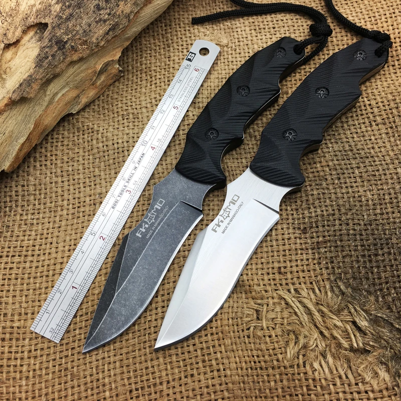 2 Options! FOX Tactical Fixed Knives,5Cr15Mov Blade G10 Handle Full ...