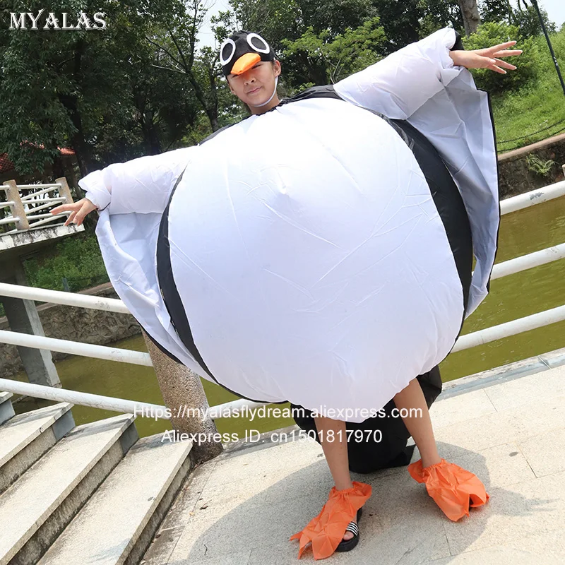 Inflatable Penguin Costume for Women Men Adult Party Carnival Animator ...