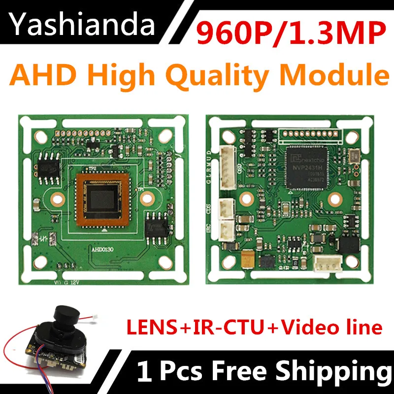 960P AHD H AHD camera module 1.3mp Security cam module HD DIY your cctv ...