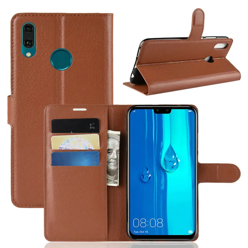 For Huawei Y9 2019 Luxury Flip Leather Case cover for Huawei Y9 2019 ...
