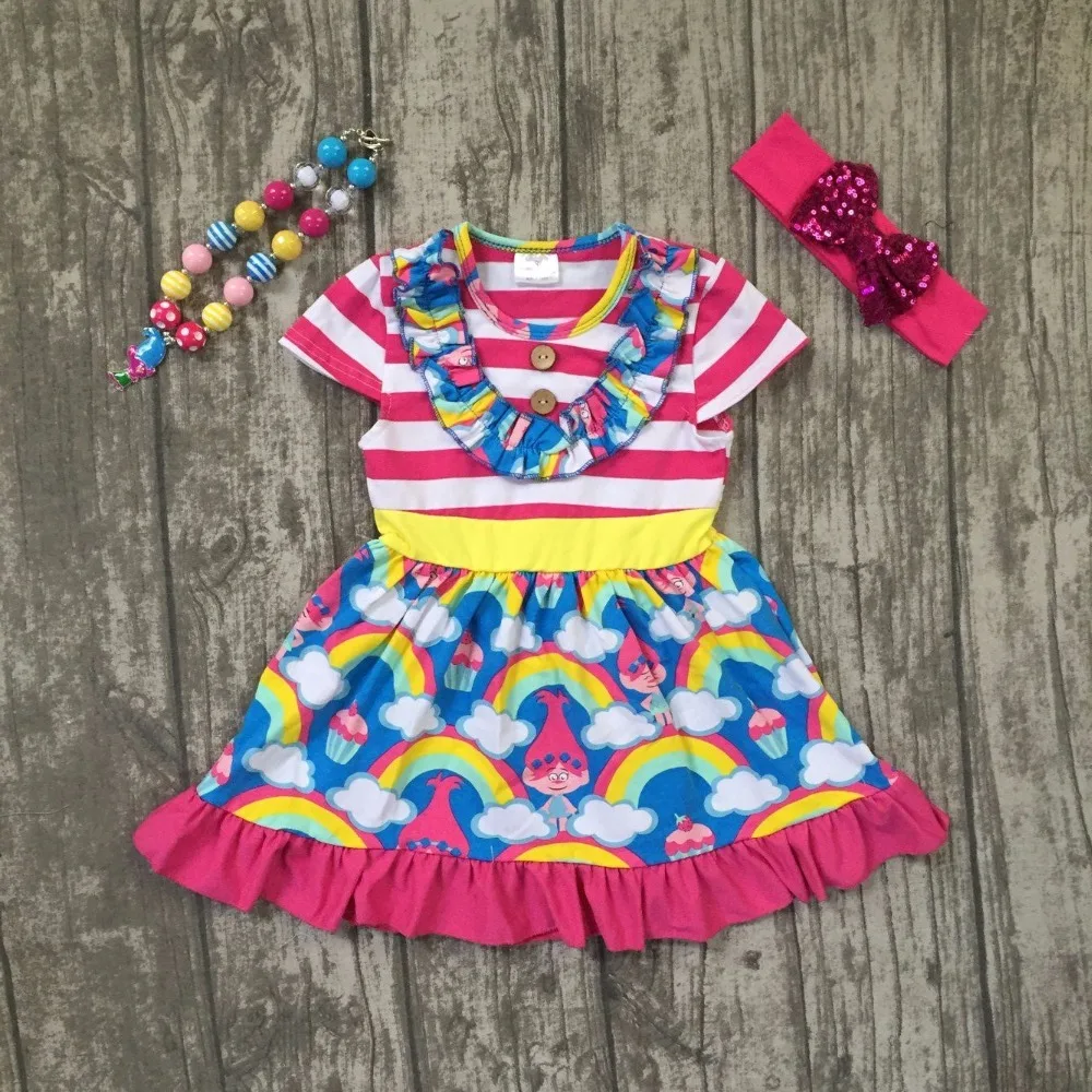 new arrival summer cotton baby girls kids boutique clothes dress sets ...