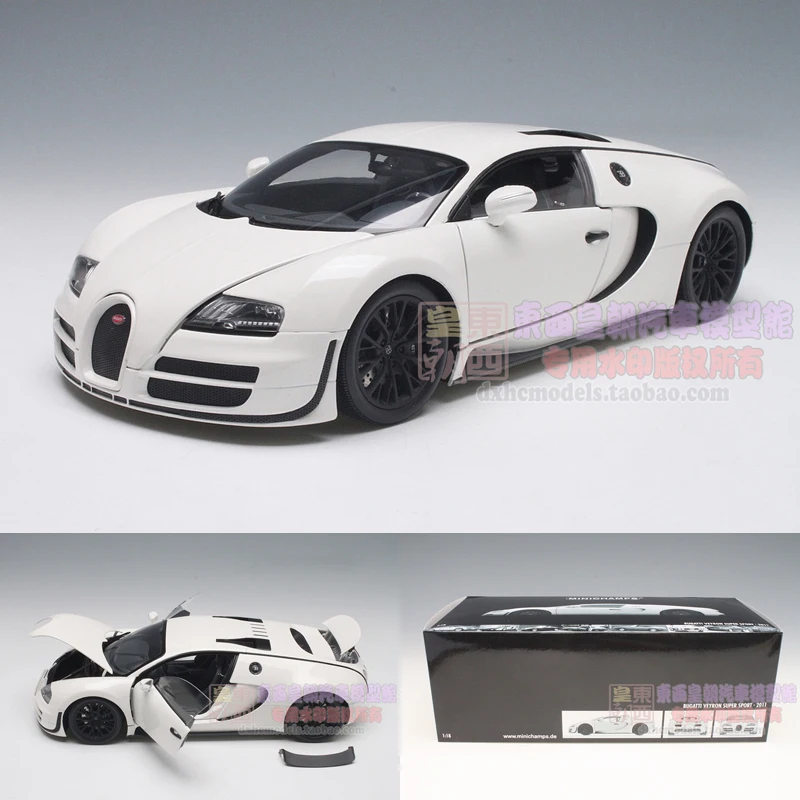 Mini corte 1:18 BUGATTI VEYRON Bugatti Veyron SS blanco modelo de ...