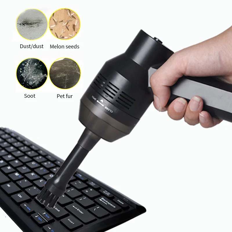 Portátil Mini Handheld Teclado USB Vacuum Cleaner Escova Para Laptop PC ...