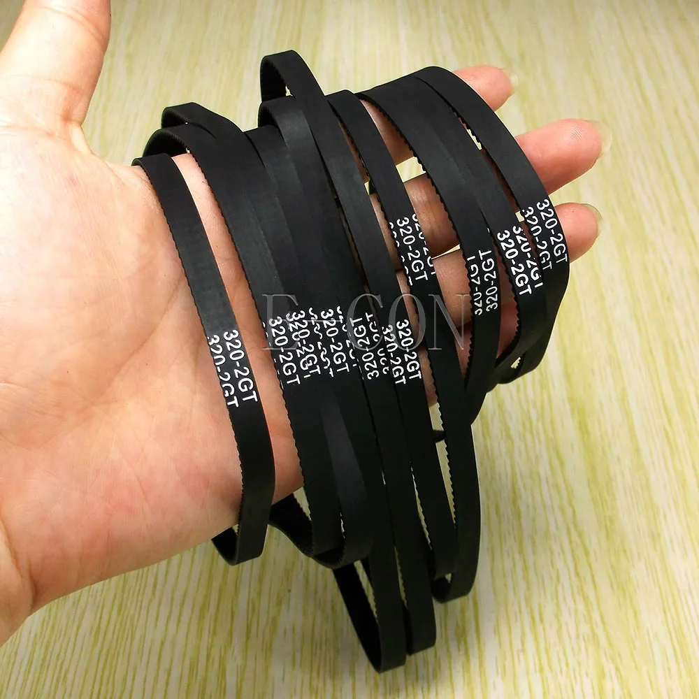 10pcs lot 320 GT2 Loop Timing Belt Width 6mm GT2 Belt Rubber Fiberglass
