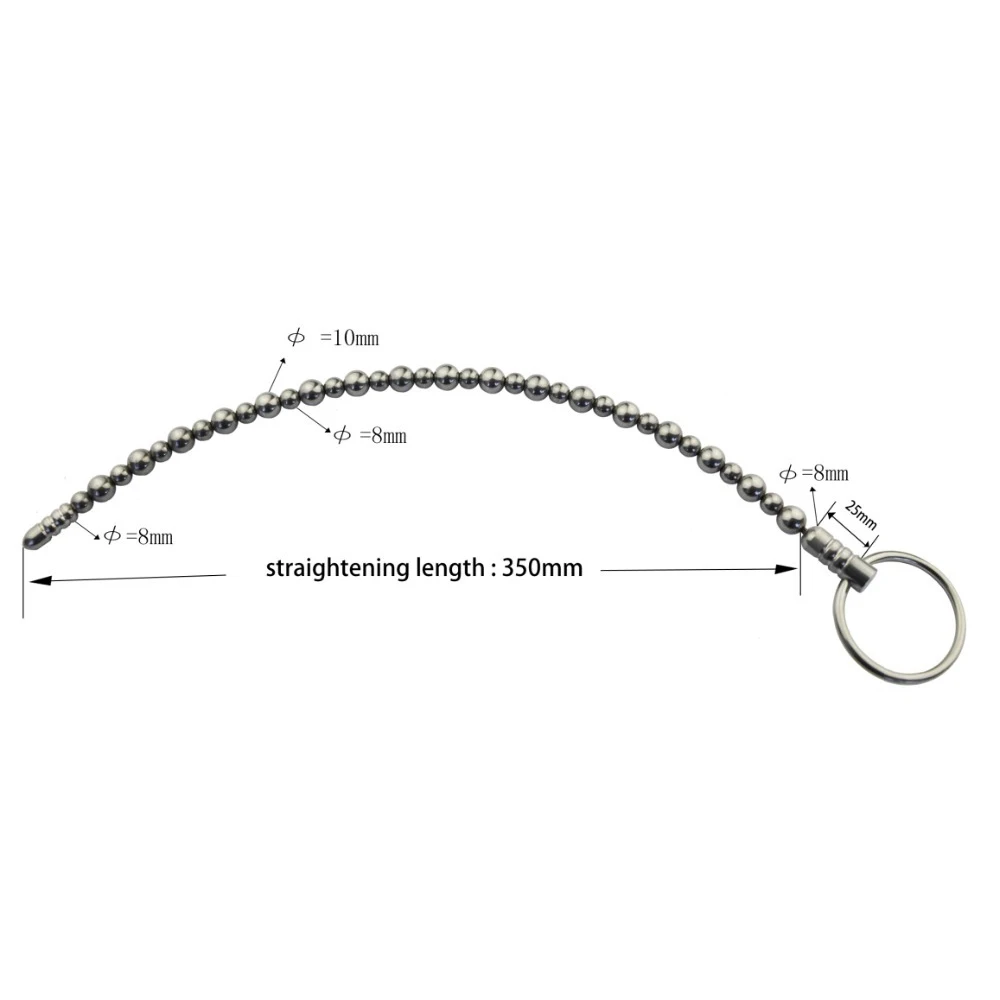 10*350mm Stainless Steel Catheters Sound Prince Albert Jewelry Penis ...