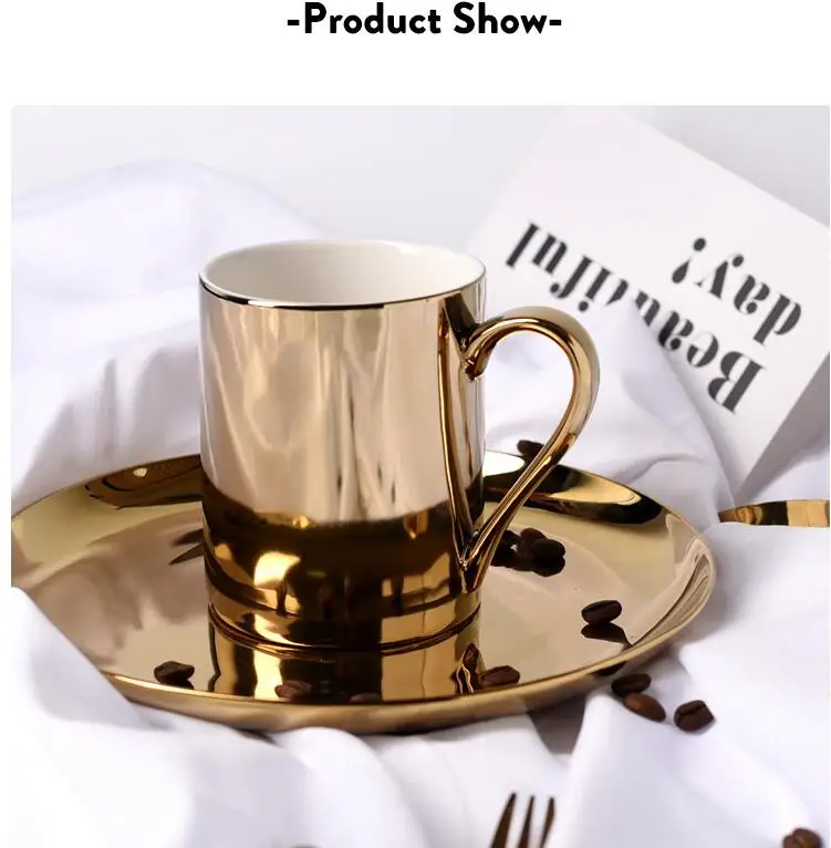 Aliexpress.com : Buy High quality Hot Ceramic Coffee Cup Plating ...