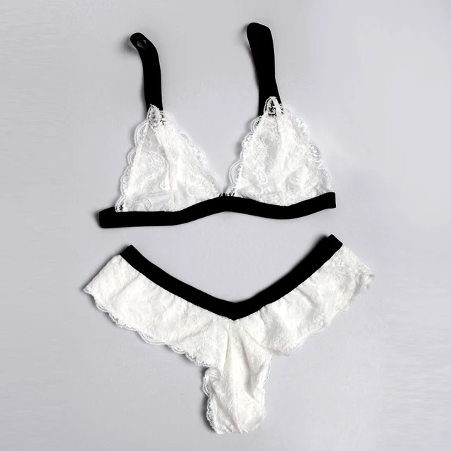Buy Deruilady Sexy Lingerie White Lace Bra Set Fashion Sexy Underwear Women