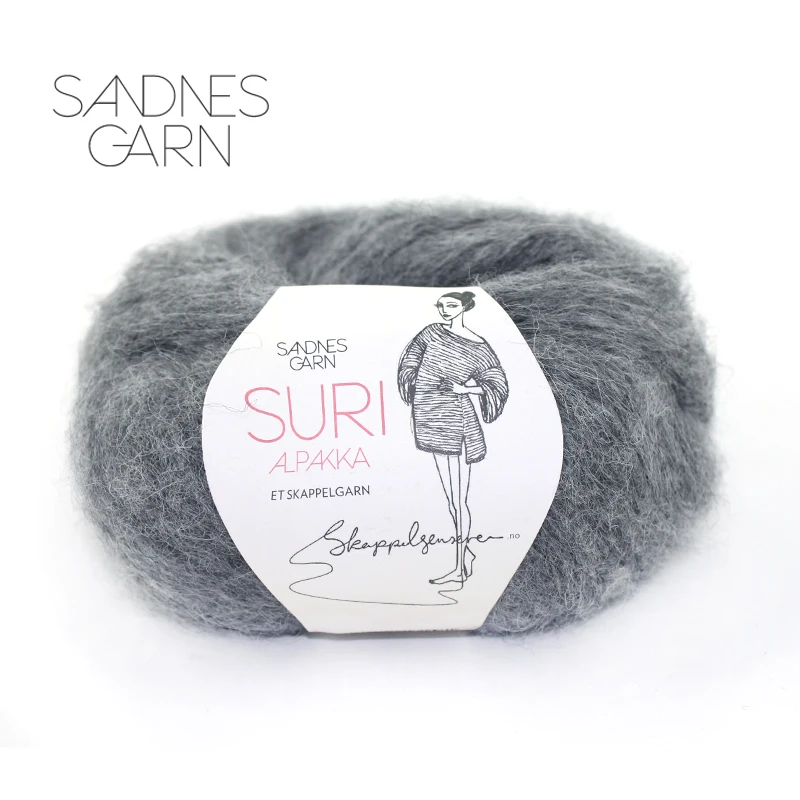 5*50g Ball Sandnes Garn Suri Alpakka Yarn Baby Aplaca Yarn Mid Thick ...