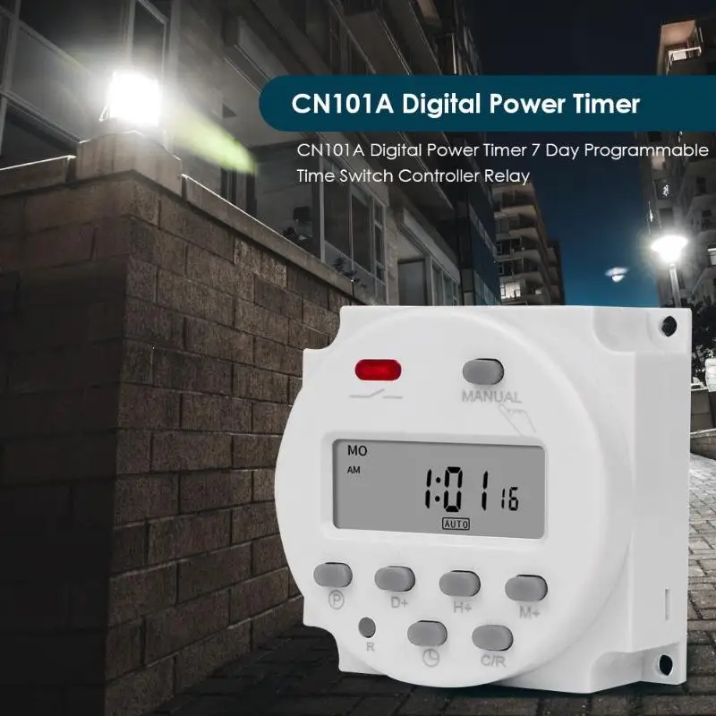 CN101A Digital Power Timer 7 Day Programmable Time Switch Controller Relay