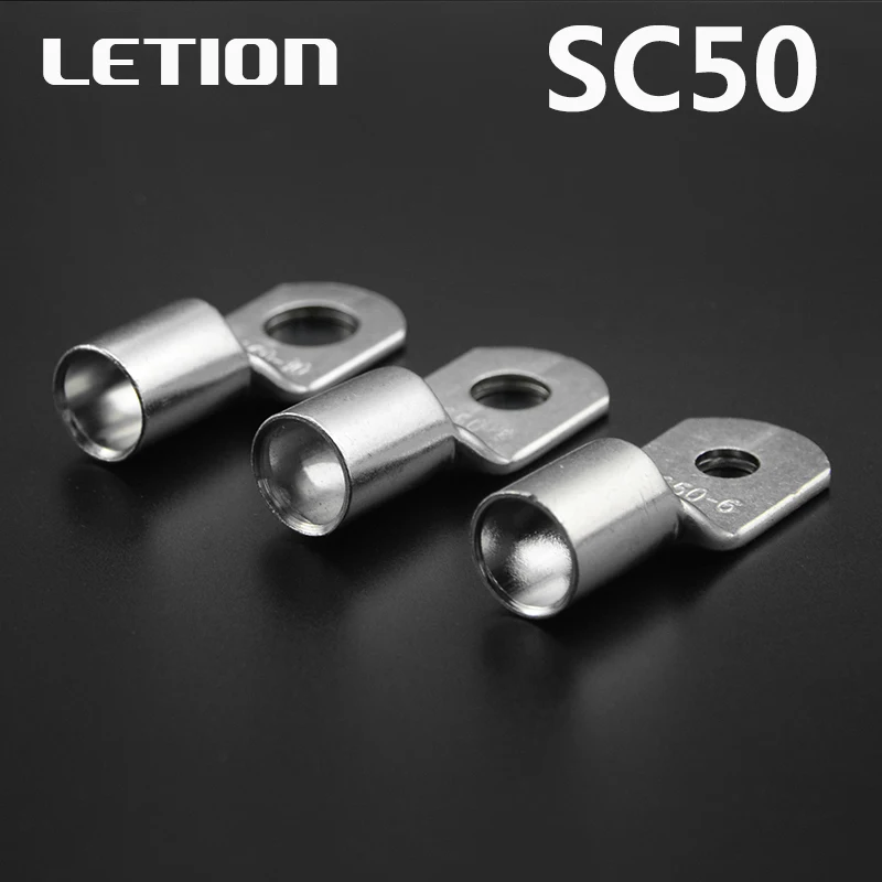 SC50 Tined copper 연결 단자 볼트 구멍 케이블 러그 배터리 단자 50mm square wire 무료 배송|단말기 ...