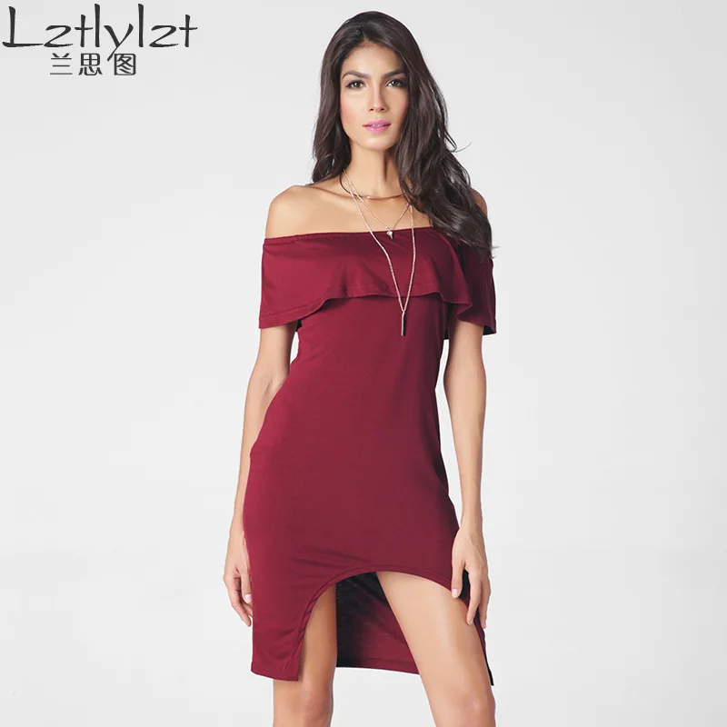 Dress Women Clothing Summer Party Dress Fashion Dresses Red Sexy ...