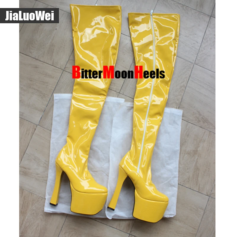 Extreme 8 Inch High Heel Platform Sexy Fetish Thigh Boots Over-the-knee ...