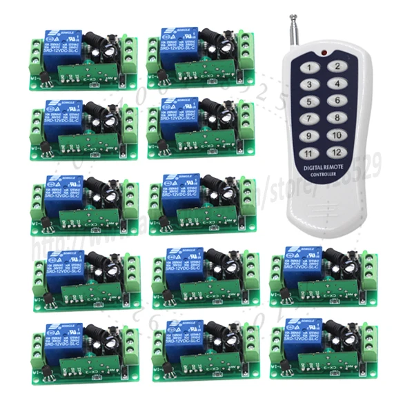 Aliexpress.com : Buy 12CH 12 volt remote switch RF Wireless 1 ...