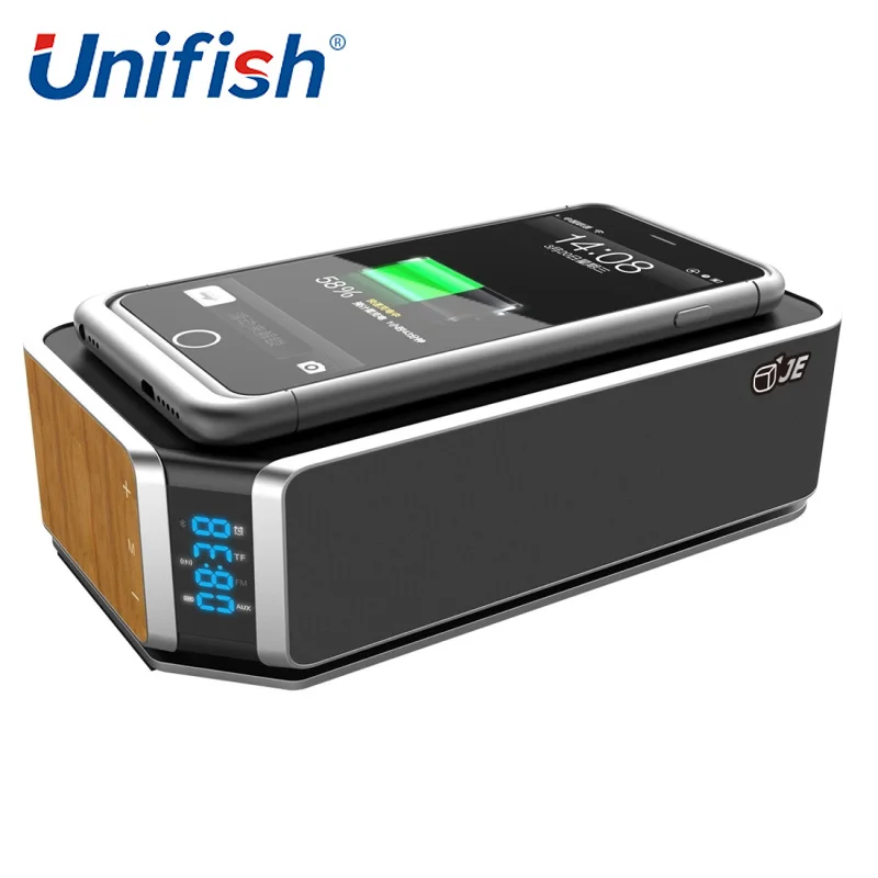 Unifish JE Falante Estéreo Carregador Qi Carregamento Sem Fio Para o ...