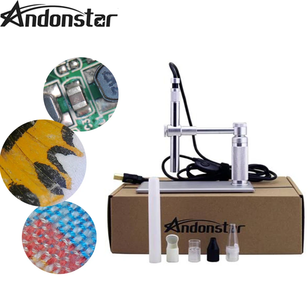 Andonstar A1 2mp Usb Digital Microscope 500x 8 Led Usb Microscope Video ...