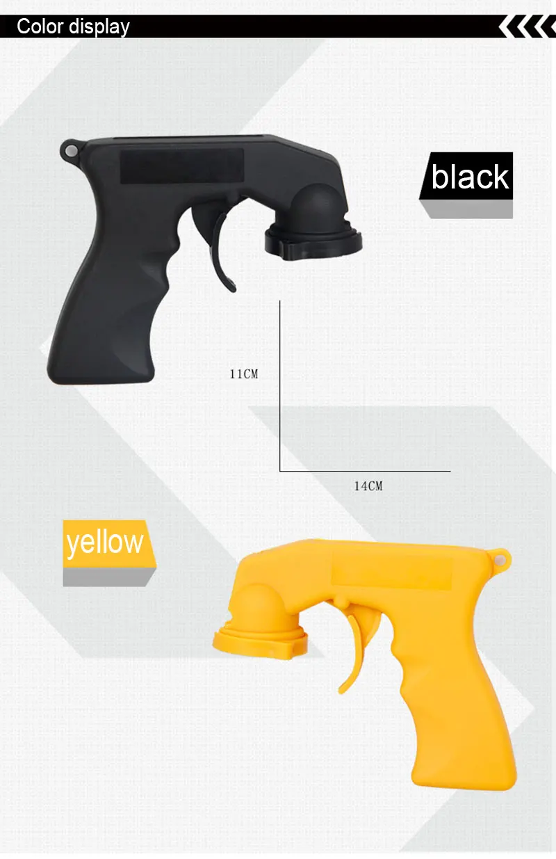 Aerosol Spray Gun Handle with Full Grip Trigger Adapter Locking Collar ...