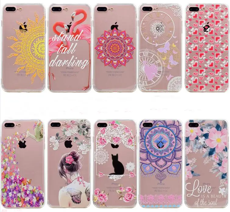 For iPhone 7 Case Full Protective Luxury Cute Cat TPU & Acrylic ...