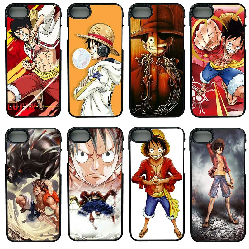 Cartoon One Piece Luffy Cell Phone Cases Hard Plastic Anti knock Shell ...