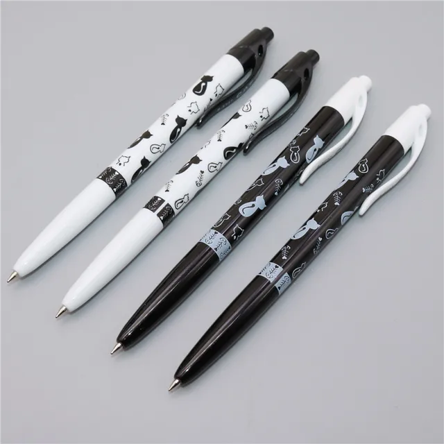 Durable Cat Pattern Ballpoint Pen 2 Color Stationery Ballpoint Pen 0 ...