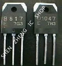 5 pares 2SD1047 2SB817 (D1047 B817) transistores de potencia|transistor ...