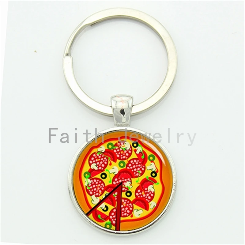 2016-delicious-food-pattern-jewelry-charming-colorful-Pizza-key-chain ...
