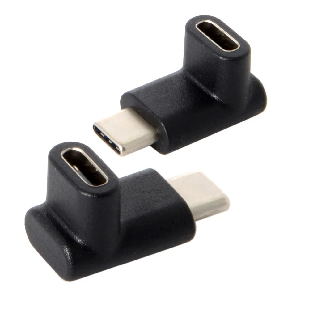 90 Degree Up or Down Angled Reversible USB 3.1 Type C Male to Female ...