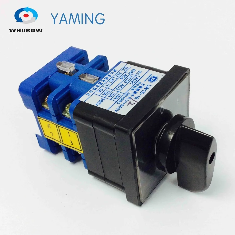 Yamin Electric Rotary Cam Switch 0-1 Position On-off 2 Poles Main ...