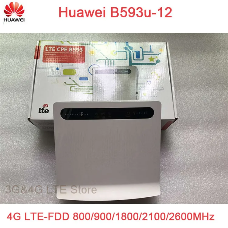 unlocked Huawei B593 B593U 12 100Mbps 4G LTE FDD CPE wifi wireless ...