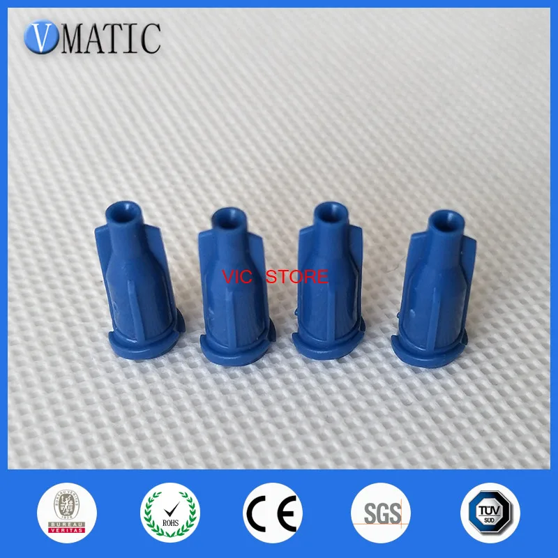 1000pcs Luer Lock Screw Type Dark Blue Syringe Caps Dispensing Syringe ...