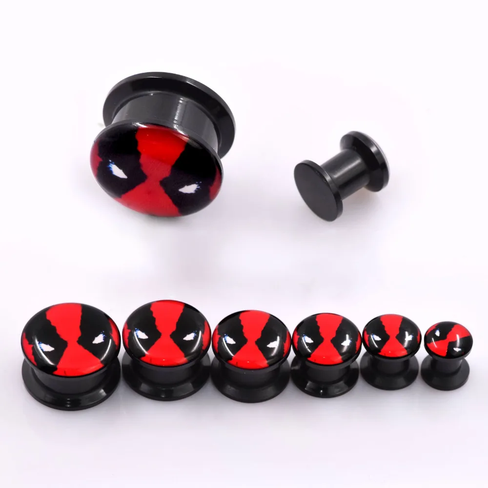 1pairs fashion flesh tunnels ear plugs big gauge piercing ear expanders ...