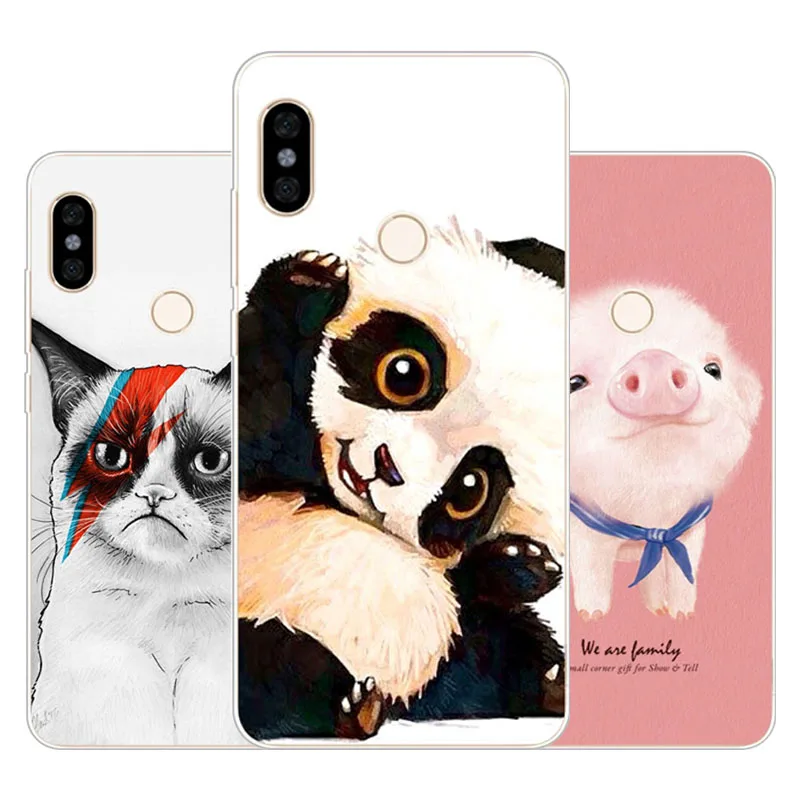 xiaomi redmi s2 Case,Silicon panda cartoon Painting Soft TPU Back Cover ...
