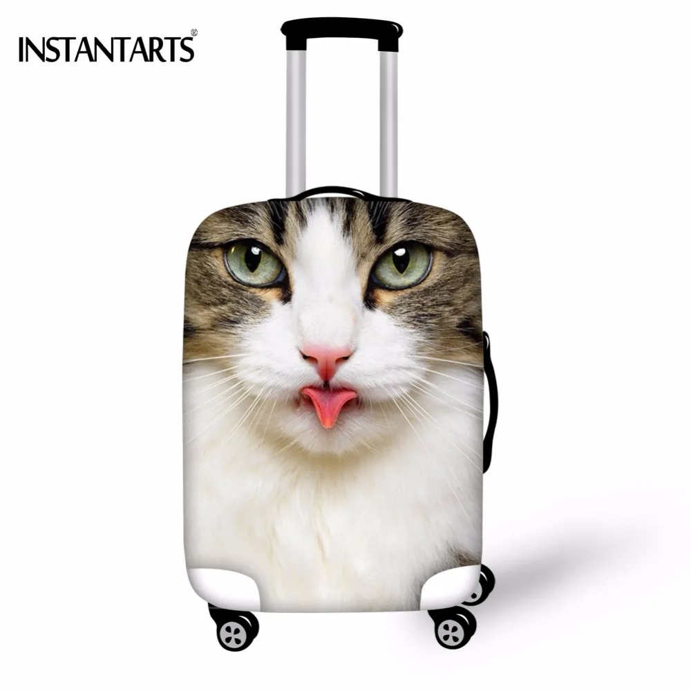 INSTANTARTS Funny Cat Print Luggage Protective Cover for 18 30 Inch ...