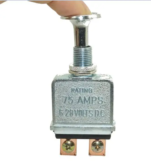 HEAVY DUTY 75 AMP PUSH PULL SWITCH 12 24 VOLT FOR BIG TRUCKS/HOT RODS ...