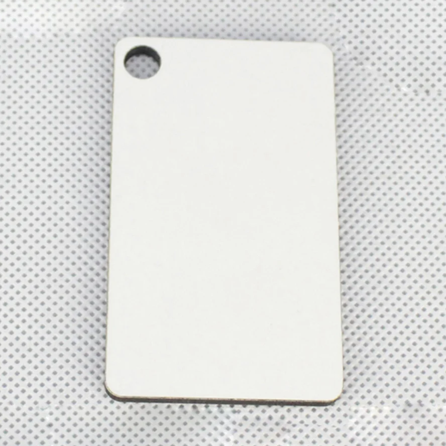Wholesale 100pcs Diy Mdf Blank Key Chain Rectangle Sublimation Wooden ...