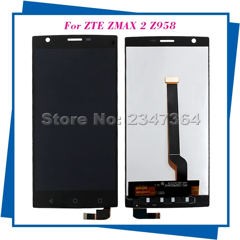 For ZTE ZMAX 2 Z958 LCD Display Touch Screen Panel Replacement Screen For ZTE ZMAX 2 Display ...