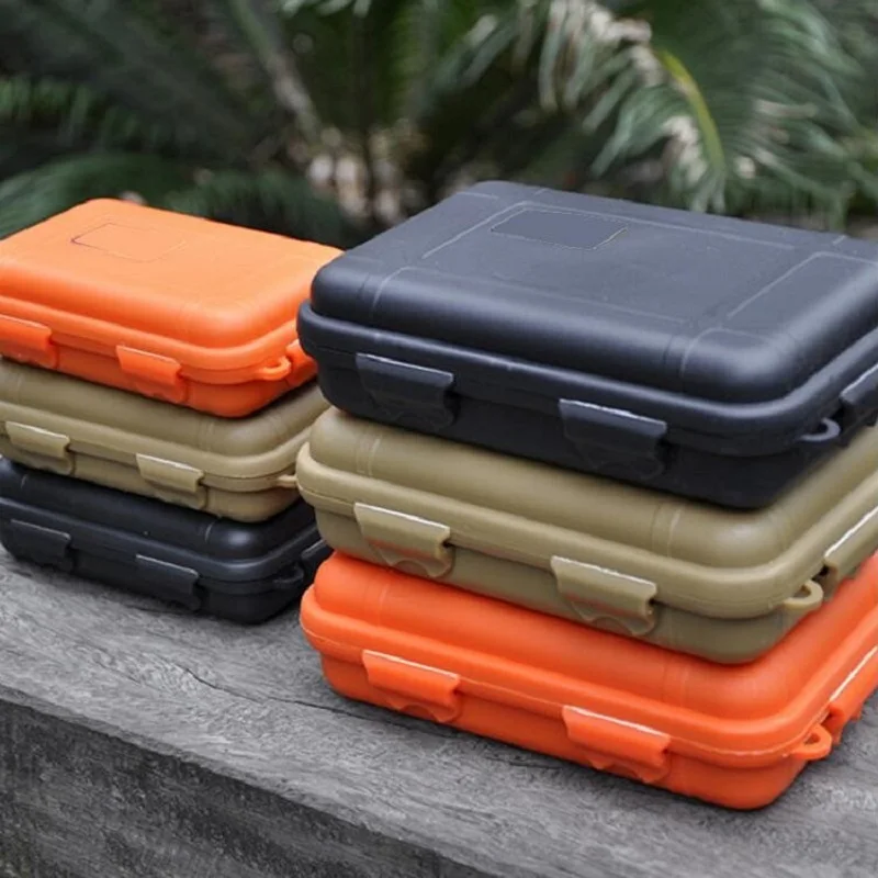 Outdoor Shockproof Waterproof Boxes Survival Airtight Case Holder For ...
