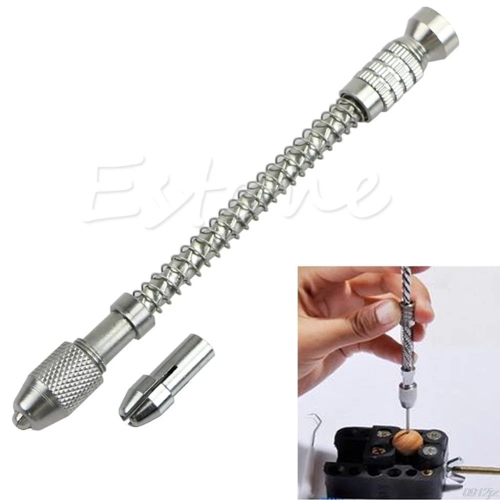 Mini Pin Vise Wood Spiral Hand Push Drill Chuck For Jewelry Tool Micro ...